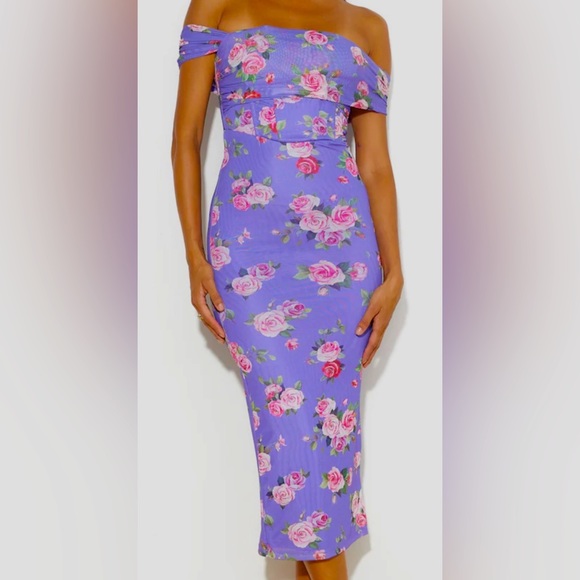 Hello Molly | Dresses | Hello Molly Girl With Style Purple Midi Dress ...